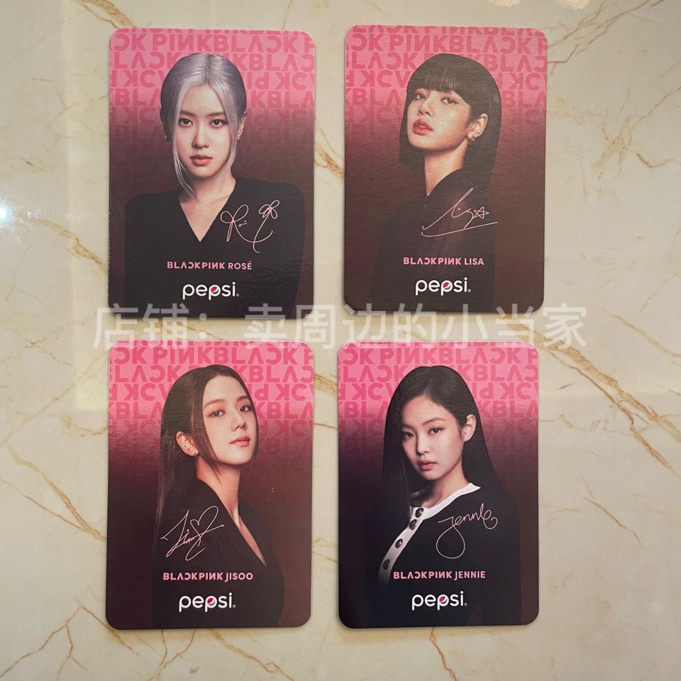 BLACKPINK Photocard Pink Same Style Merchandise pepsi Card Co-Branded ...