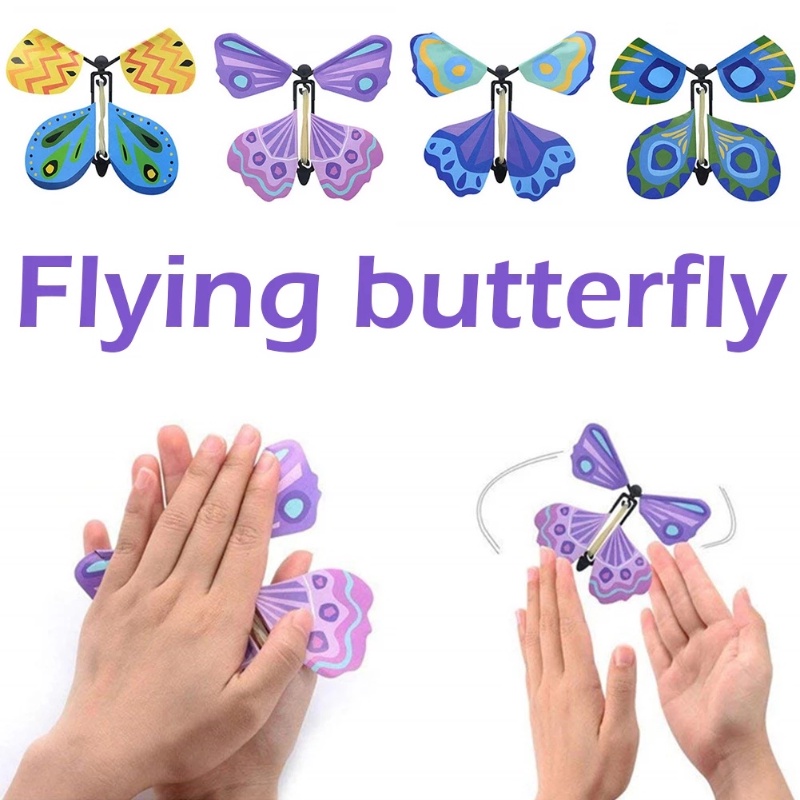 Magic Flying Butterfly Toy Random Color 1 Piece/Interesting Creative ...