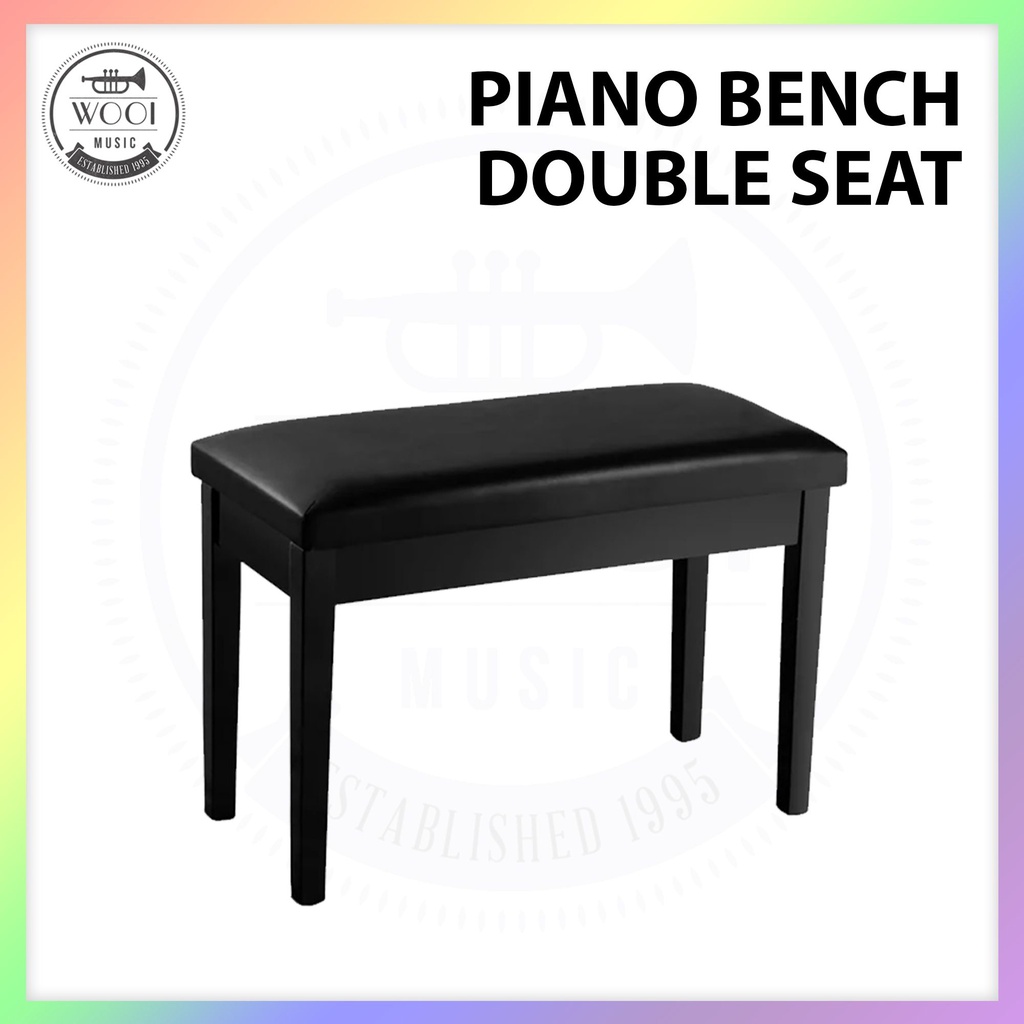 Wooi Music Double Seated Piano Bench WM PB02B Duet (Keyboard Bench ...
