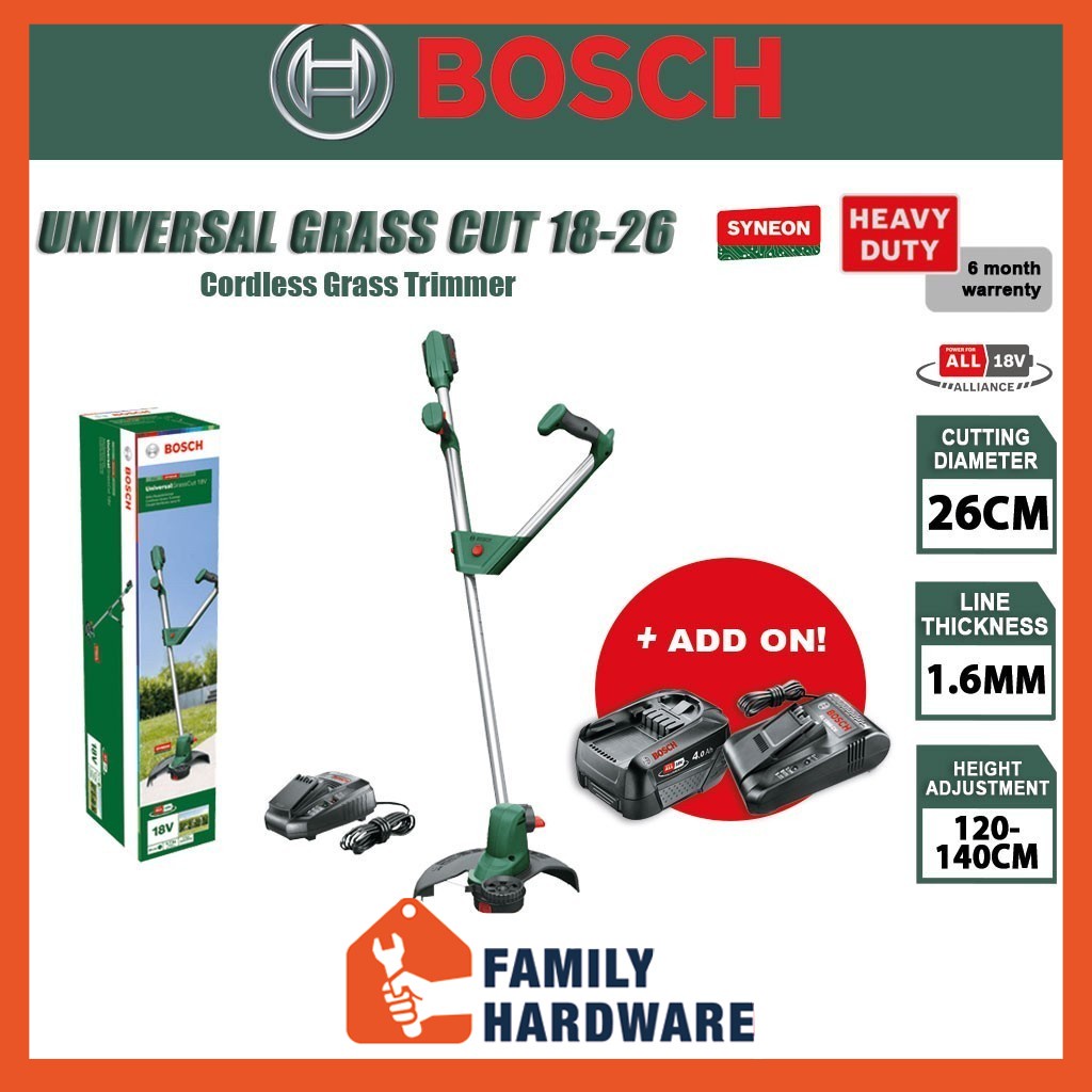 BOSCH UniversalGrassCut 18-26 universal grass cut 18-26 18v Cordless ...