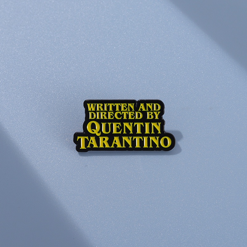 Quentin Tarantino Pin Pulp Fiction Kill Bill Enamel Pins Movie Text ...