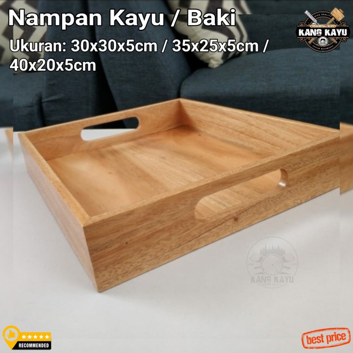 KAYU Wooden tray wooden tray wooden tray Mahogany plywood Base 30cm ...