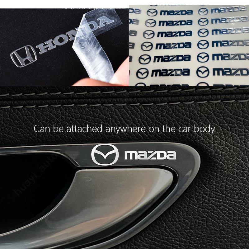 Mazda Car Logo 3D Exterior Metal Sticker Car Interior Decorative ...