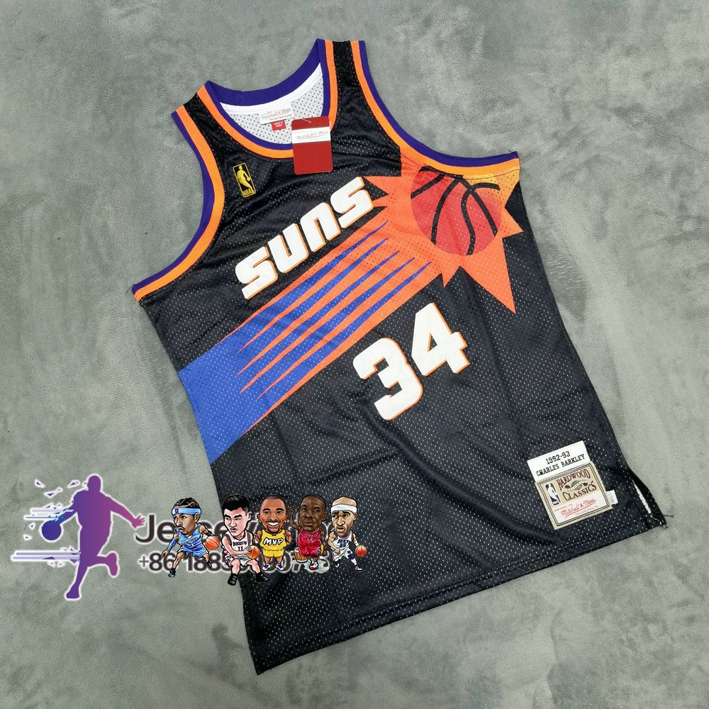Motion NBA Basketball Men's Mitchell & Ness Jersey Phoenix Suns #34 ...