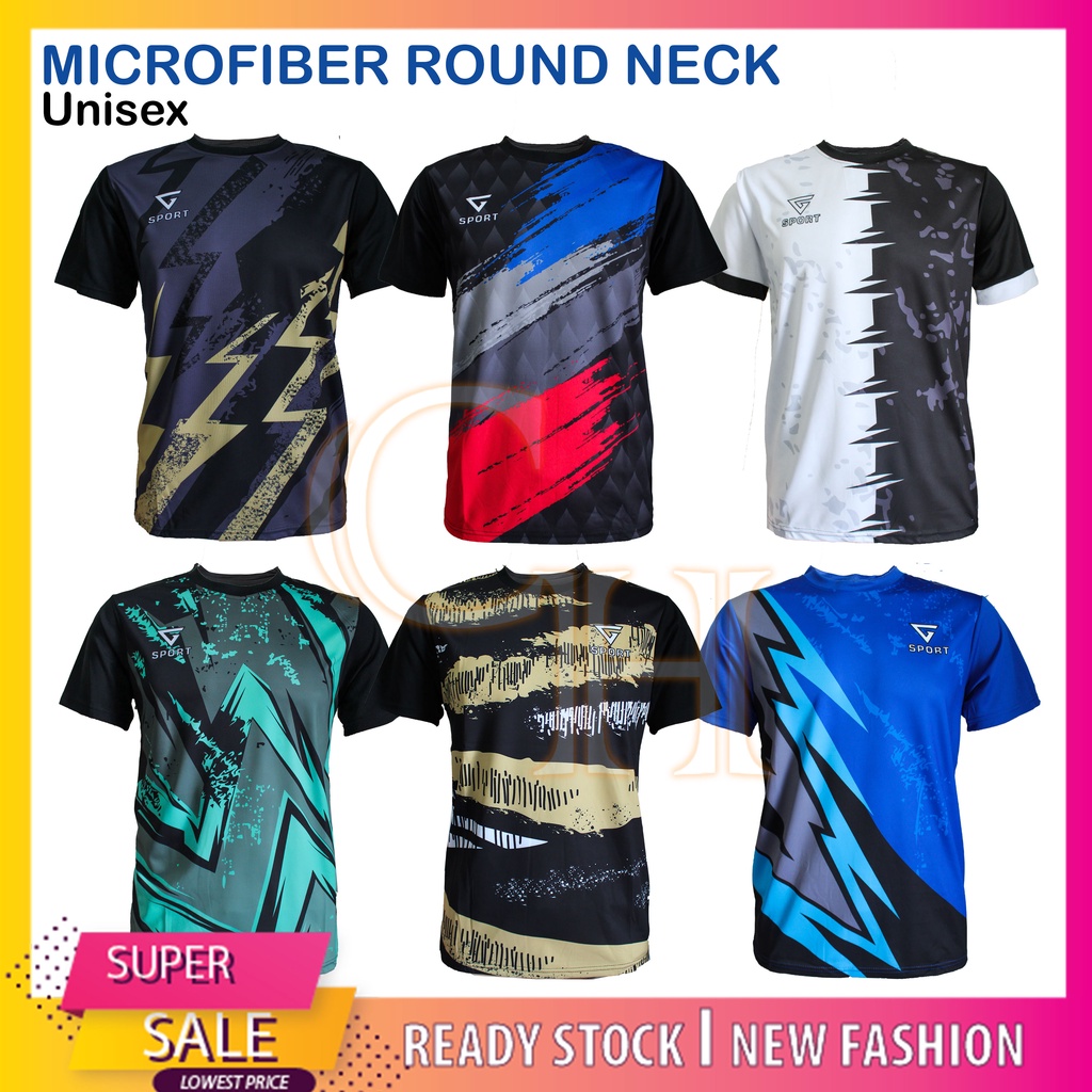 (HARGA BORONG) MIKROFIBER MEN T-SHIRT CASUAL SHORT SLEEVES SOCCER SUKAN ...