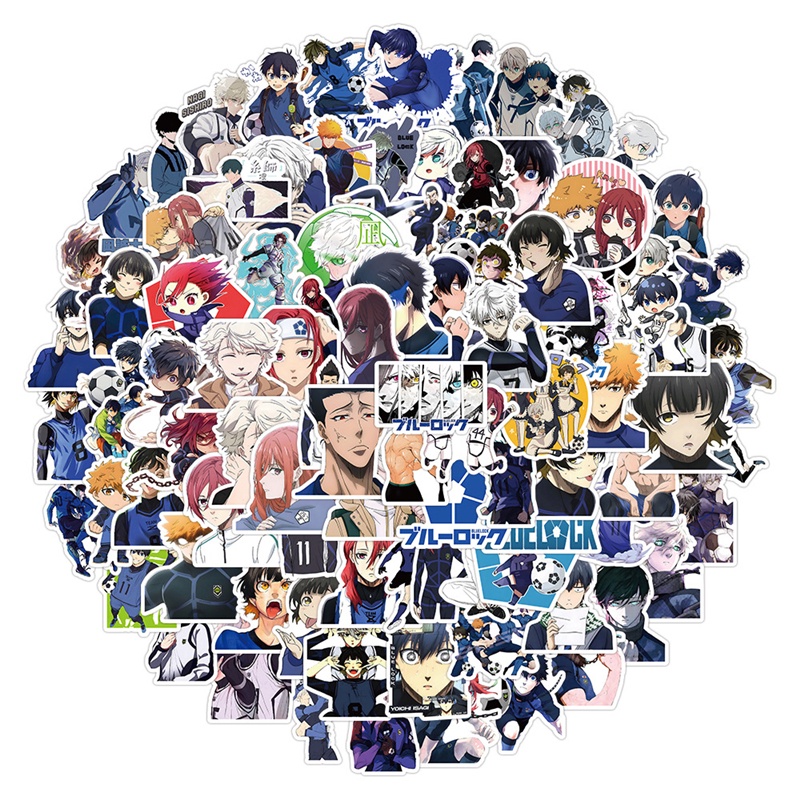 10/50Pcs BLUE LOCK Anime Stickers Funny Graffiti Decals For Snowboard ...
