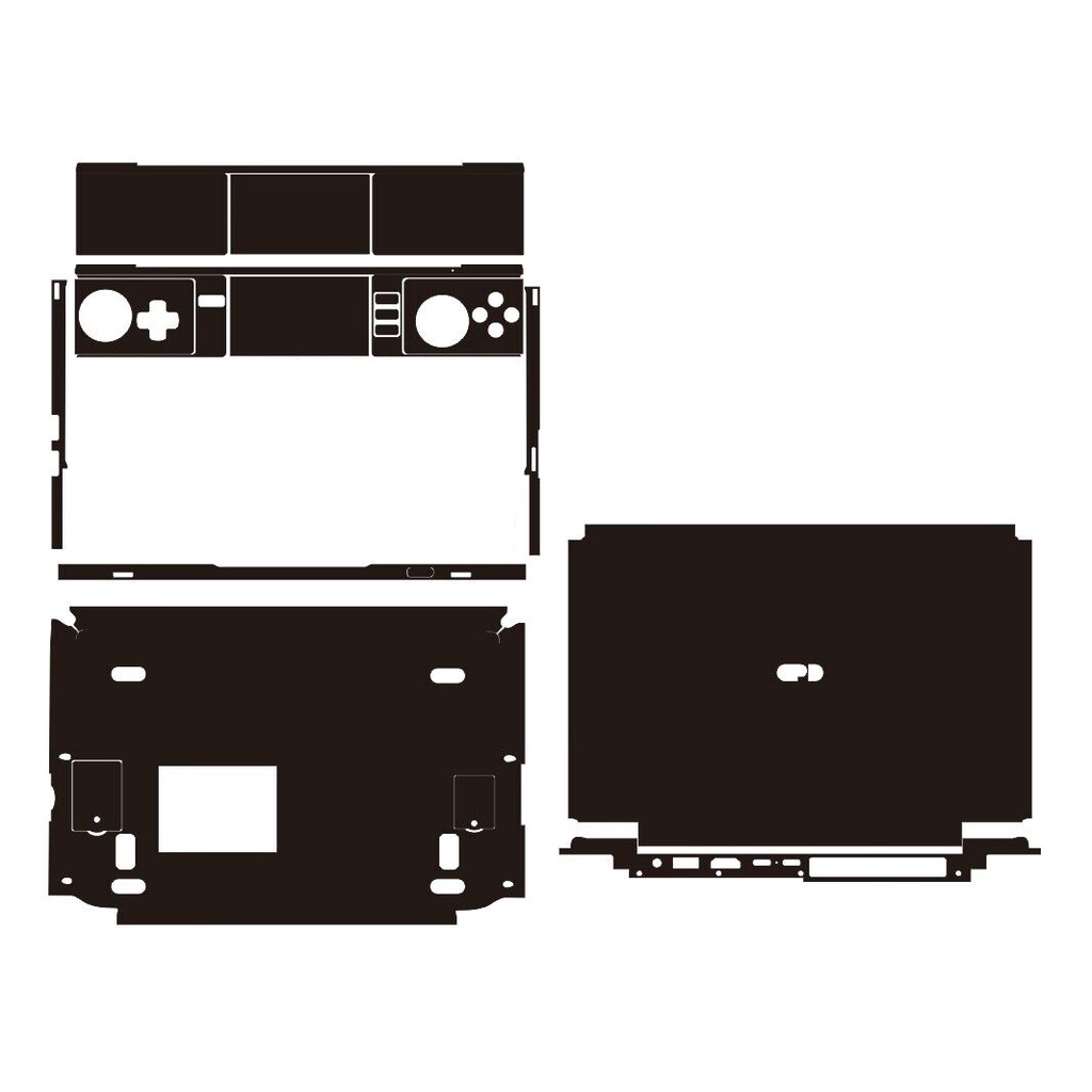 Customize Style Pre-cut Black Carbon fiber Vinyl Skin Sticker Cover ...