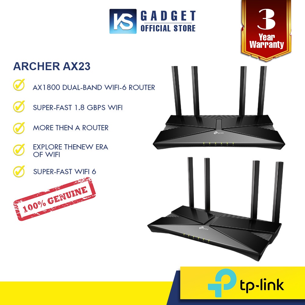 TP-LINK Archer AX23 AX1800 Dual-Band Wi-Fi 6 Router-TL-ARCHER-AX23 ...