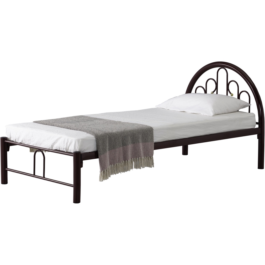 WONDERFUL Single Metal Bed frame Maroon Color Katil Bujang Besi Metal ...