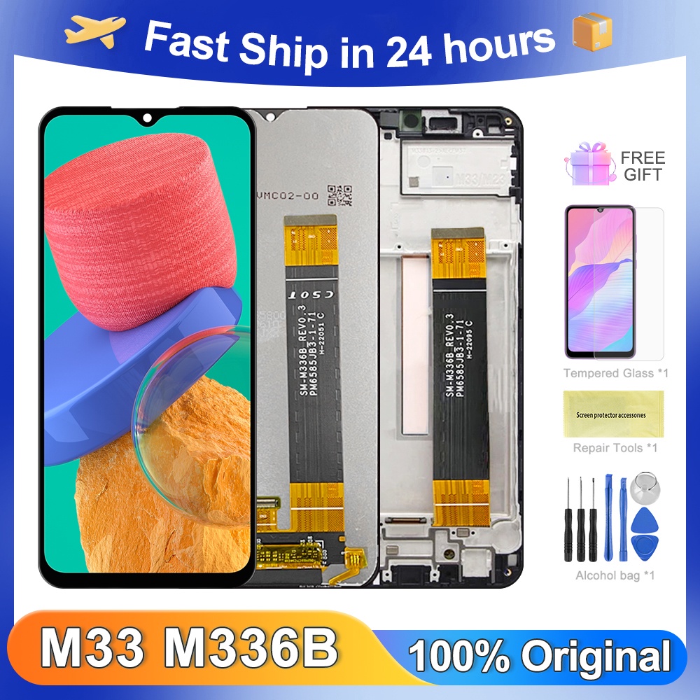 M336 LCD Display For Samsung M33 5G M336 M336B LCD Display Touch Screen ...