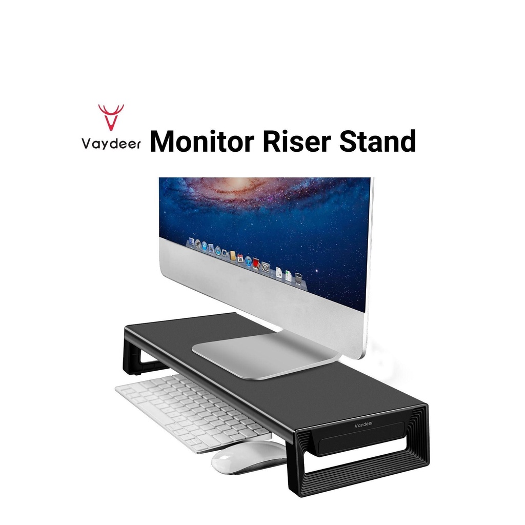 VAYDEER Monitor Stand Steel Monitor Riser for Desk Computer Stand Desk ...