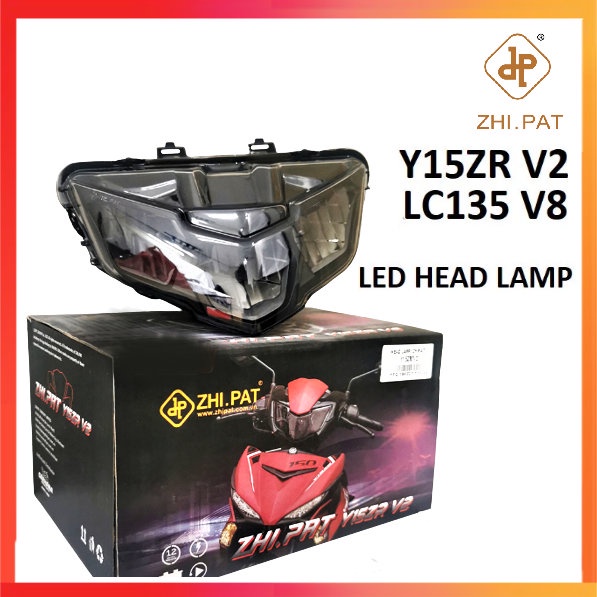 REMPIT Zhi Pat HEADLAMP LC135 V8 Y15ZR V2 EXCITER LED HEAD LAMP HEADLIGHT HEAD LIGHT | Shopee ...