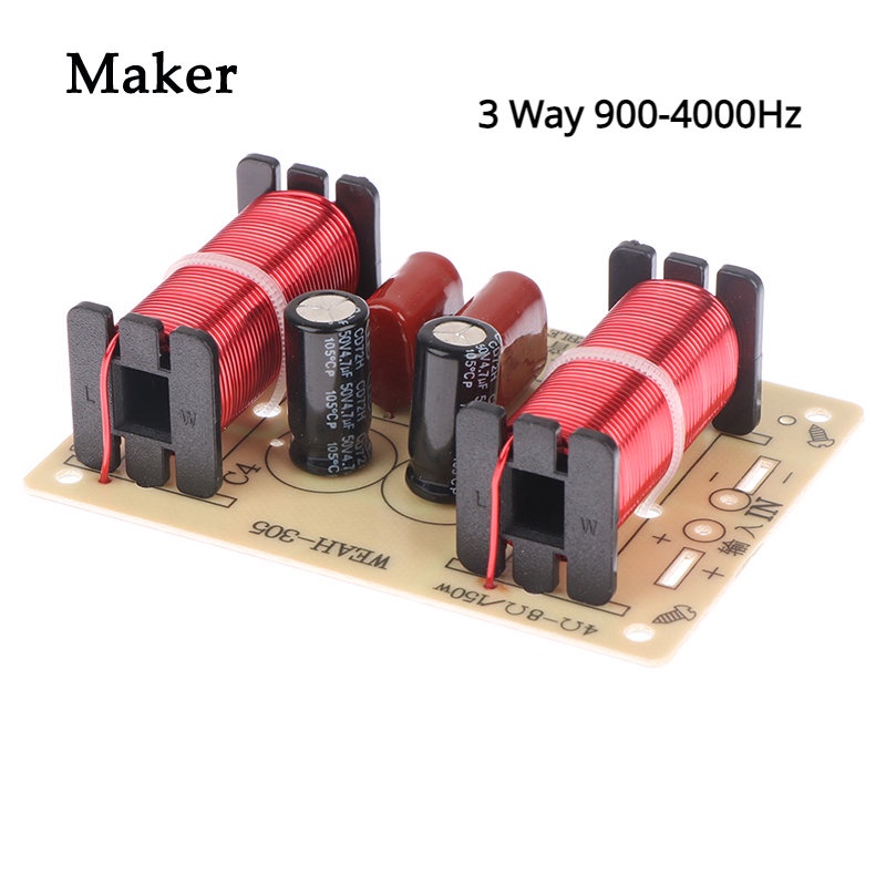 Audio Speaker Crossover Circuit Treble Midrange Bass Module 3 Way 900-4000Hz Frequency Divider ...