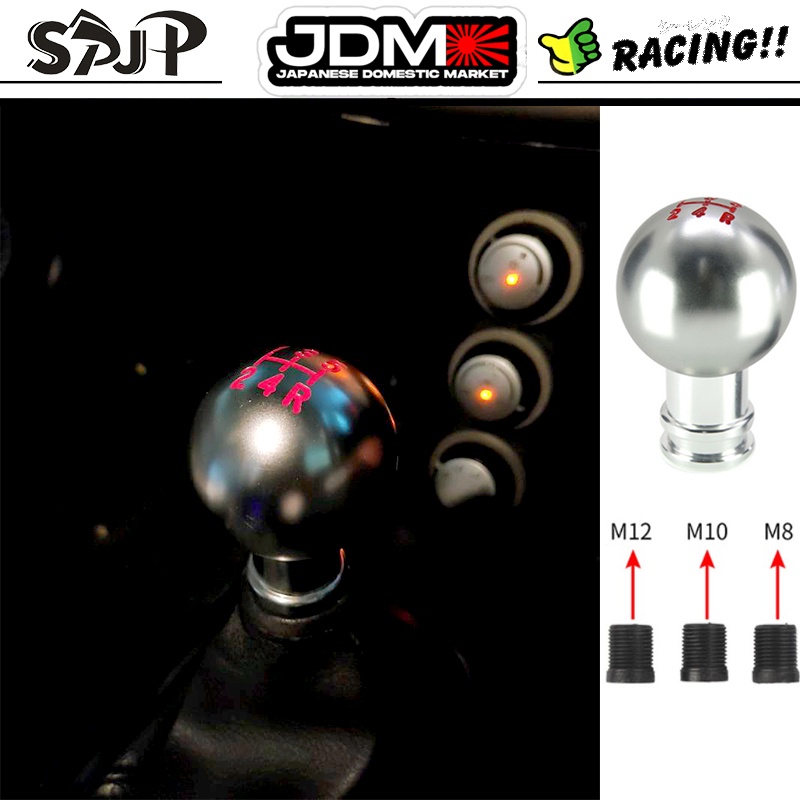 Universal Racing 5 Speed Car Gear Shift Knob Manual Automatic Gear ...