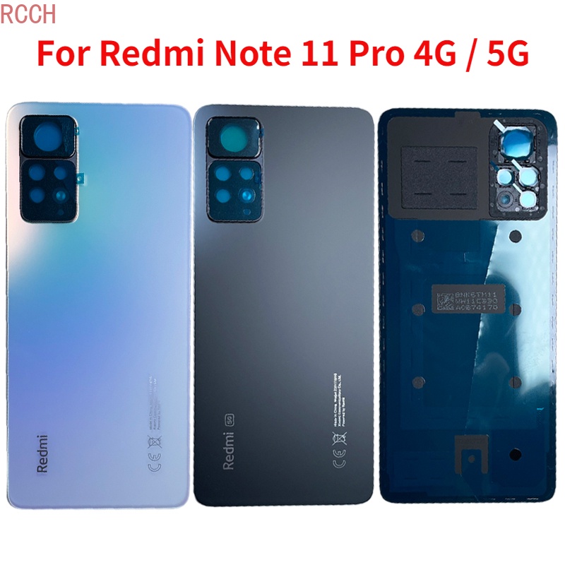 Original Back Glass For Xiaomi Redmi Note 11 Pro 4G 5G Back Battery ...