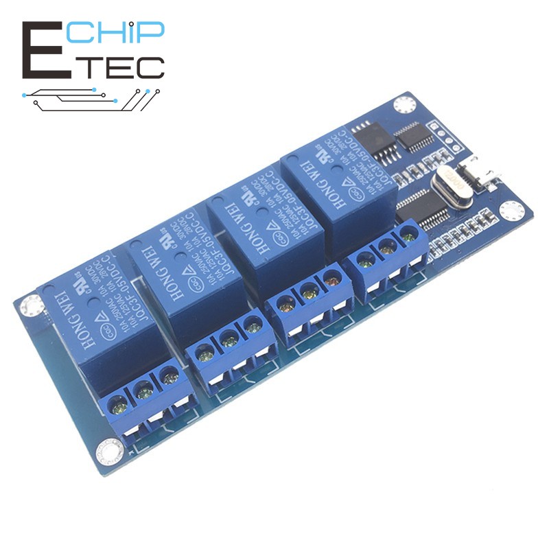 1PCS Micro USB Relay Module 5V 4 Channel Relay Module Relay Control ...
