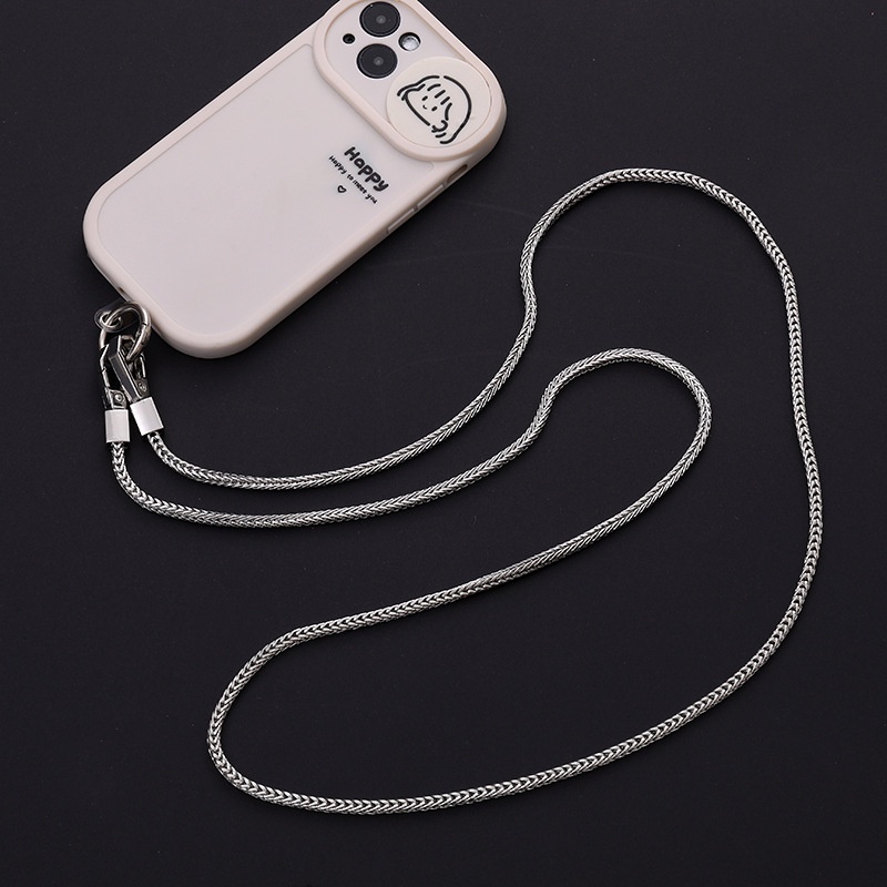 New Metal Chain Mobile Phone Lanyard Cross-body Chain Strap Clip Shock ...