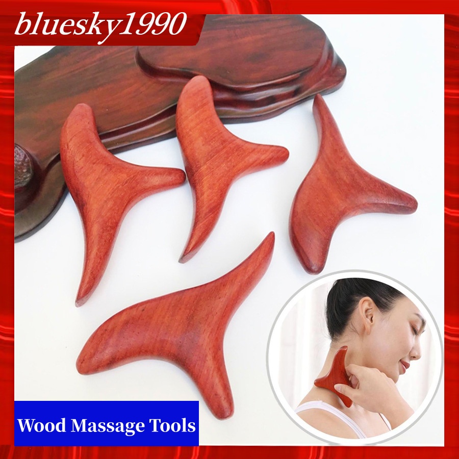 【READY STOCK】Natural Wood Massage Body Trigeminal Massage Stick ...