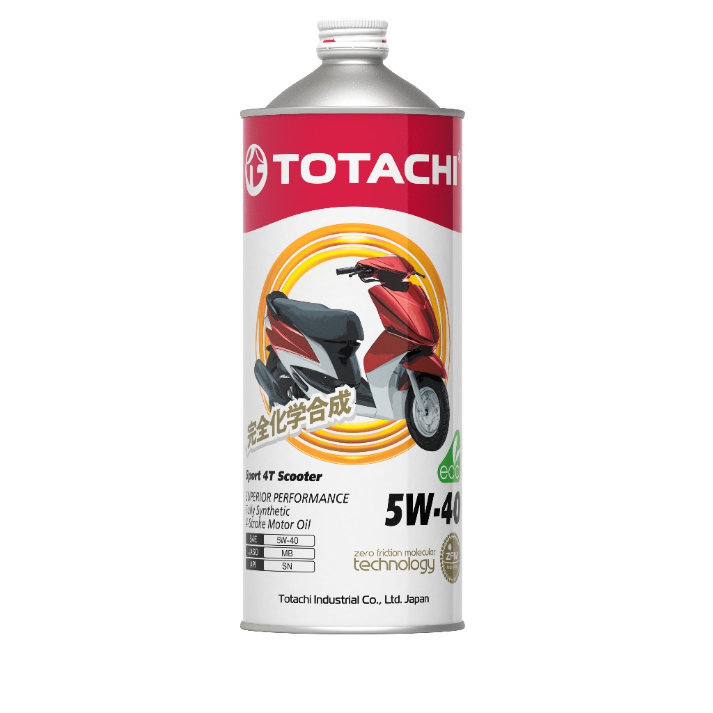 Totachi Fully Synthetic Sport 4T Scooter 5W-40 (1L) (ZFM Technology ...
