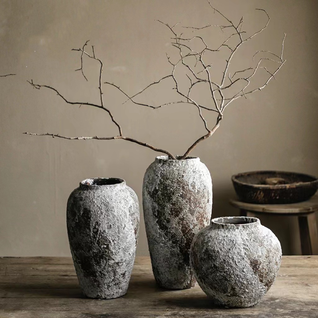 Mottled Ceramic Silent Style Small Vase Decoration Living Room Flower ...
