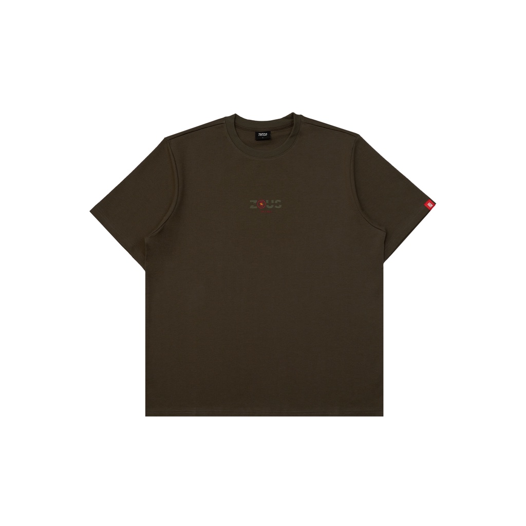 TNTCO x ZEUS Logo Tee - Brown | Shopee Malaysia