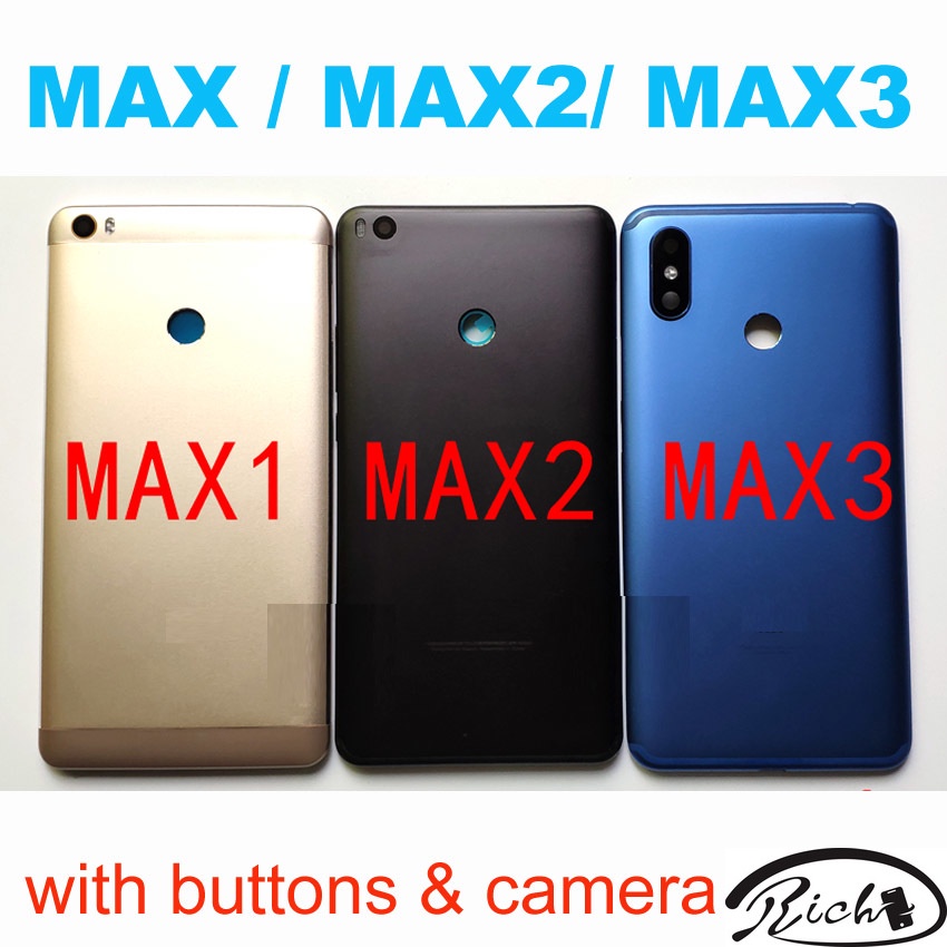 Original Best Metal Back Shell Housing Door Battery Cover Case For Xiaomi Mi MAX 2 3 MAX2 MAX3 ...