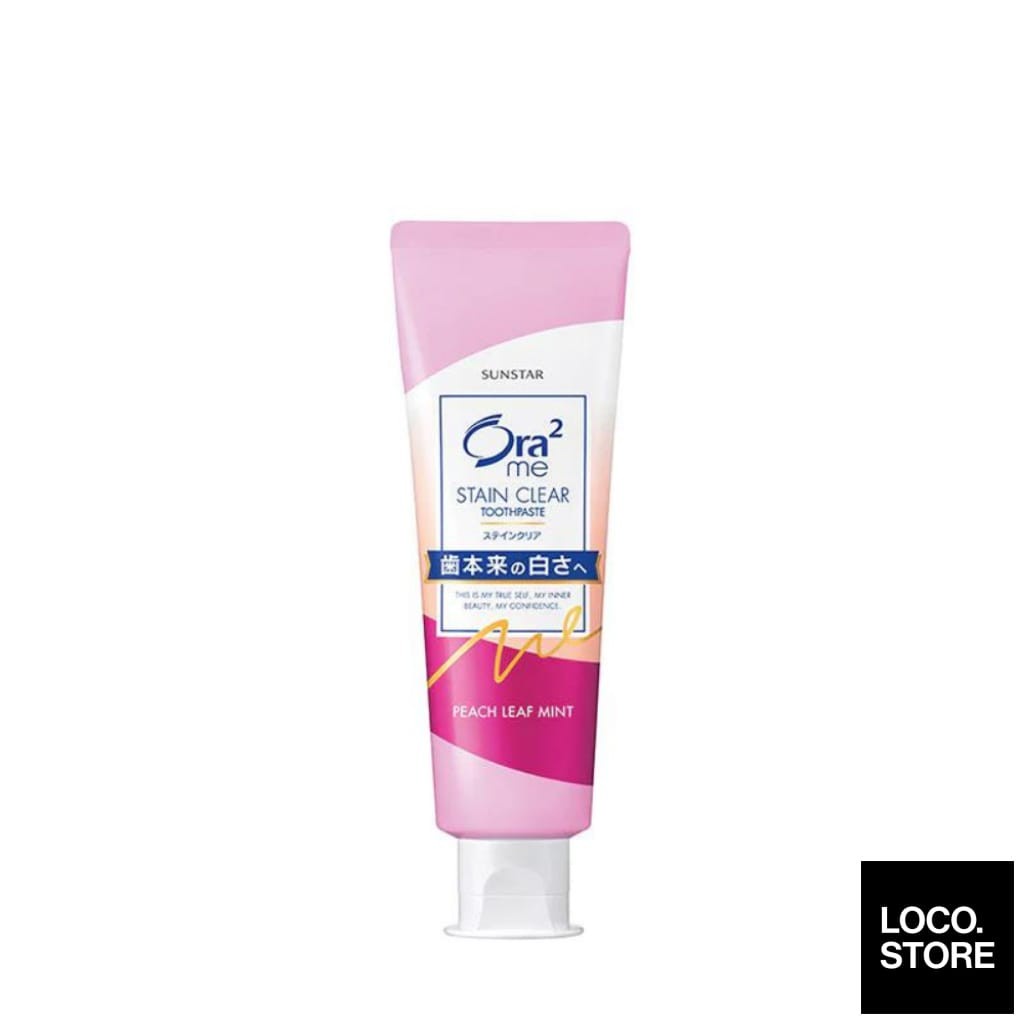 Ora2 Me Stain Clear Toothpaste Peach Leaf Mint 140G | Shopee Malaysia