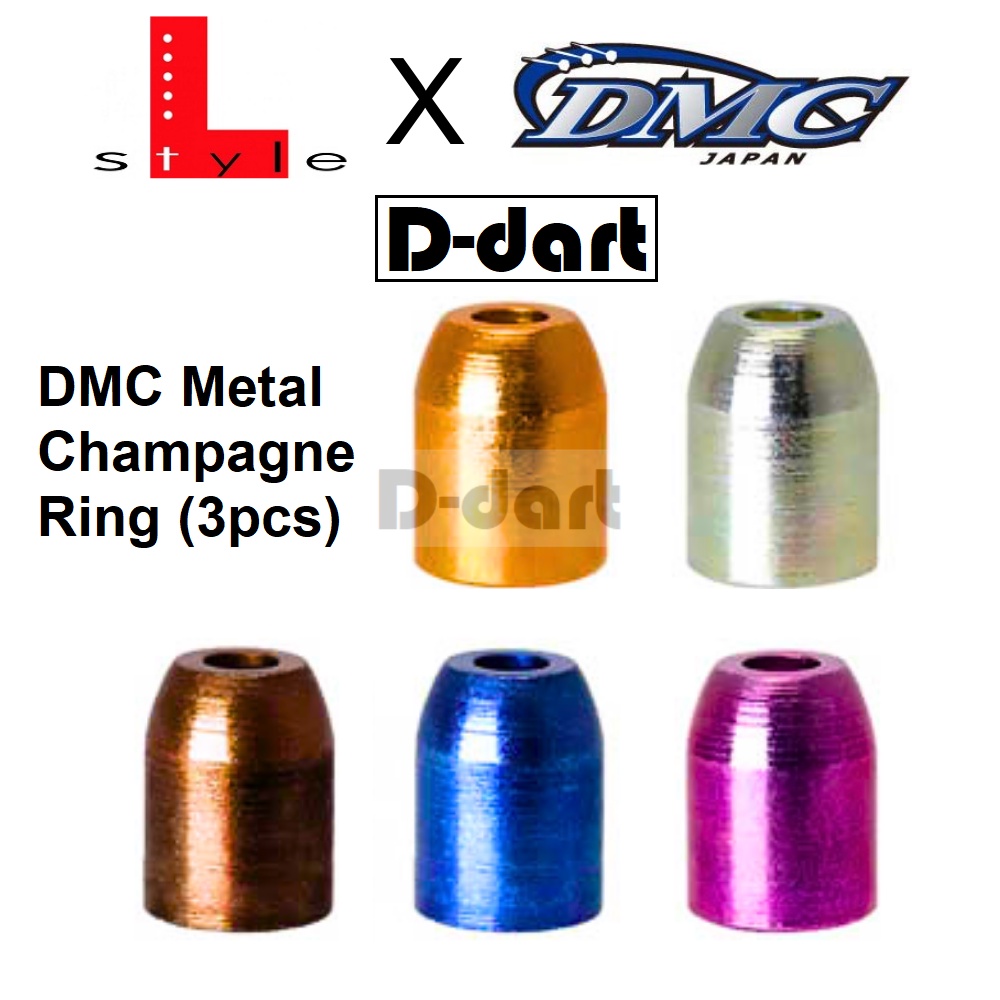 L STYLE DMC FLIGHT RING - PREMIUM METAL CHAMPAGNE RINGS (3 PIECES/PACK ...