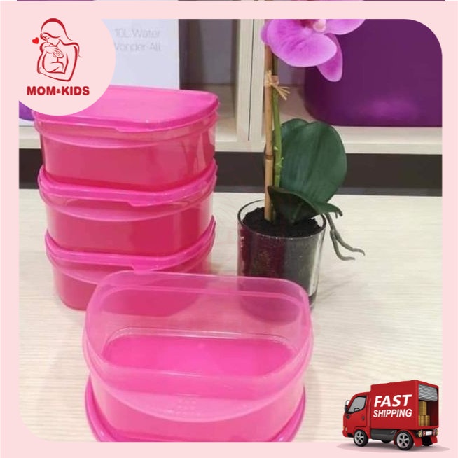 Tupperware 650ml Stack Em All Bekas Kuih Raya Pink Air Tight Half Fridge Stackable Pink Purple ...