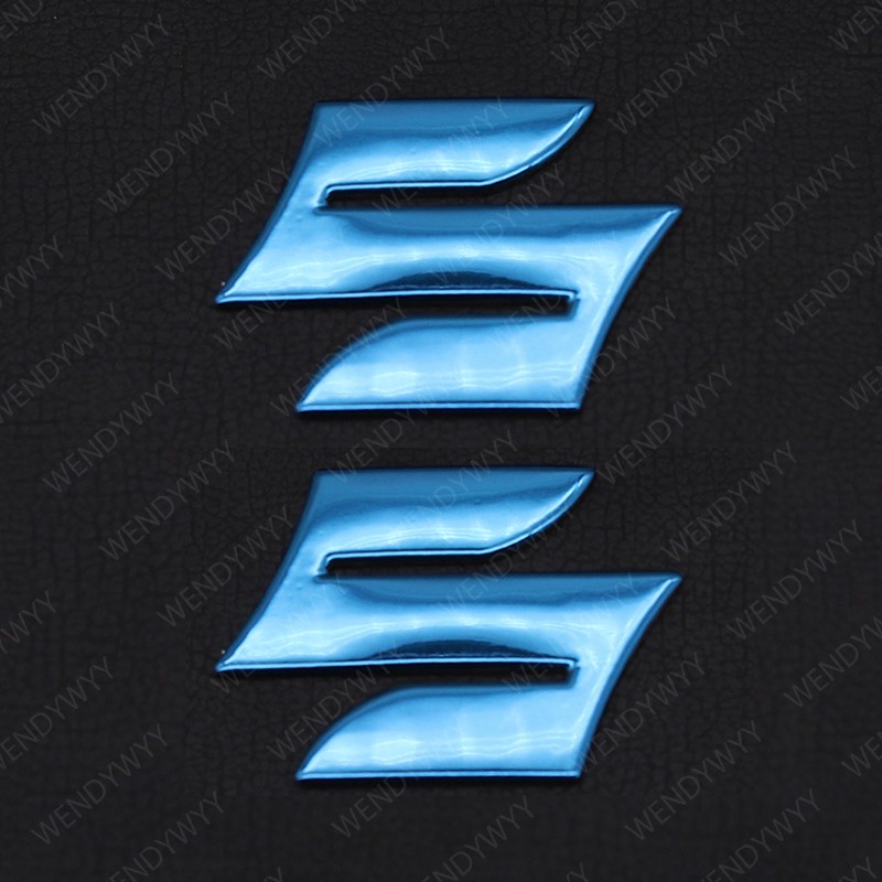 2pcs 1set S letter 3D Emblem 4.8x4.8cm left right Logos Stickers For ...