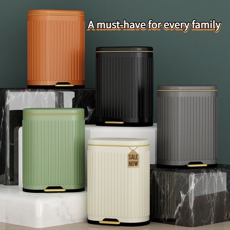 Bakul Sampah Bertutup/Trash Can/Sensory Bin/Tong Sampah Automatic/Tong ...