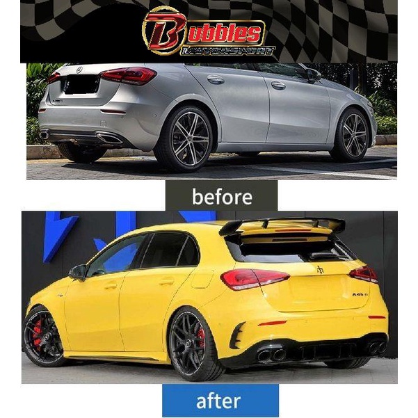 Mercedes-Benz W177/V177 A45s Style Rear Bumper W/Diffuser (Hatchback ...