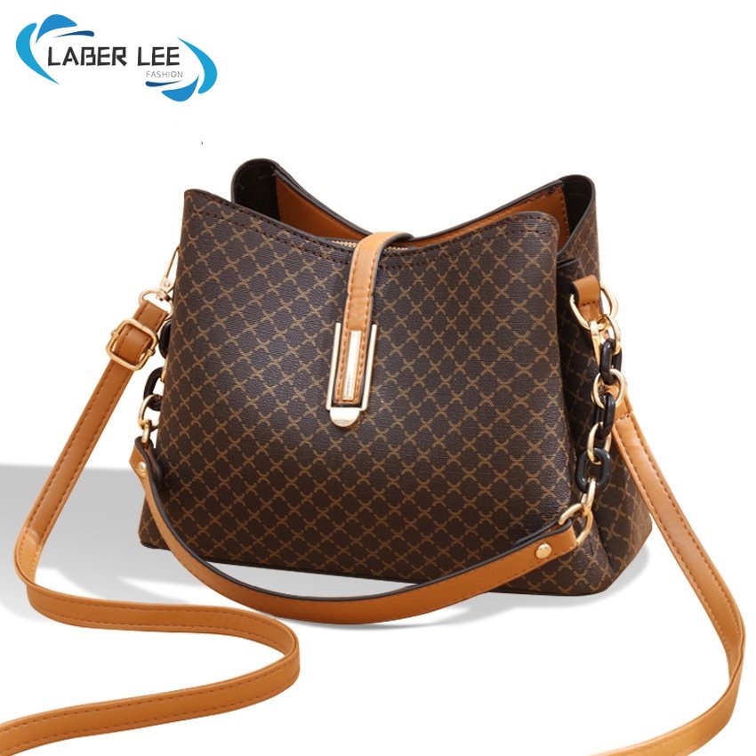 LABER LEE Bucket Bag Women Shoulder Bag Prints Handbags PU Leather ...
