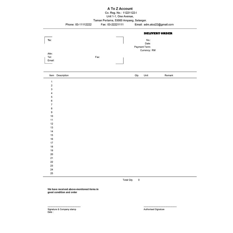JGD [Ms Excel] SOA+Invoice+DO+Quotation+Cash Bill+Purchase Order+Credit ...