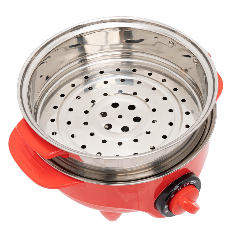 Steamboat Cooker 2 in 1 Steamboat Pot Steamer 4.2L Multifunctional ...