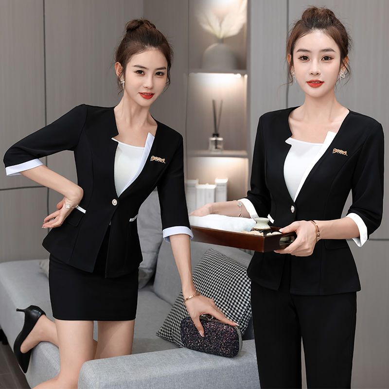 Beauty Salon Professional Esthetician Uniform Hotel Front Desk Work ...