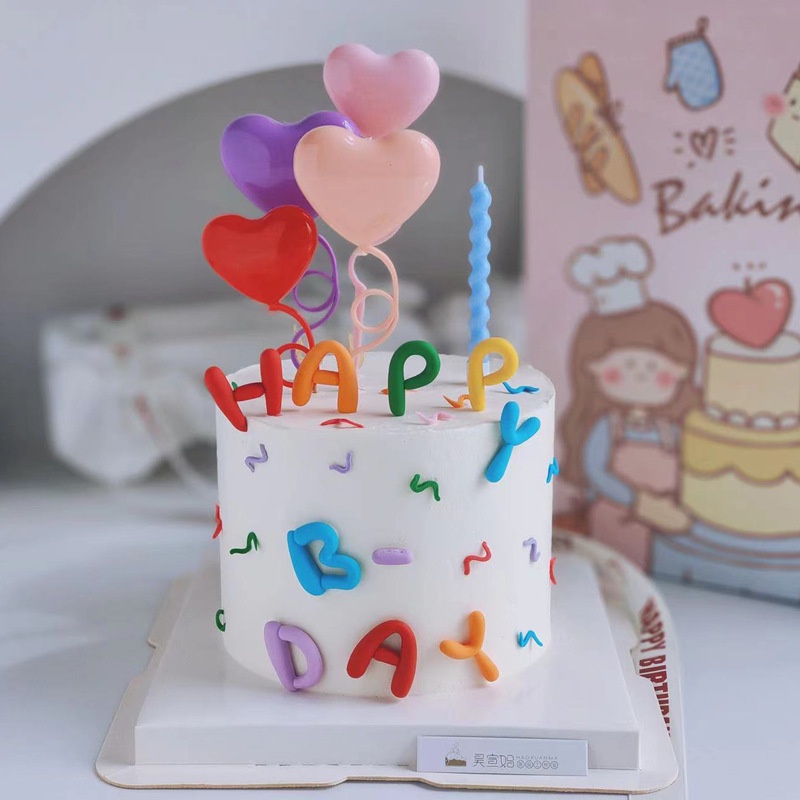 Colorful HP Birthday Cake Decoration Set for Children's Birthday Cake ...