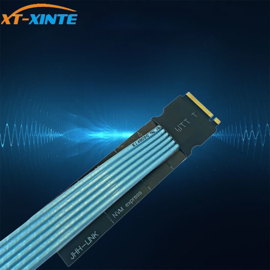 XT-XINTE M.2 Key NVMe SSD Extension Cable Supports PCIE 4.0 PCIE 3.0 x4 ...
