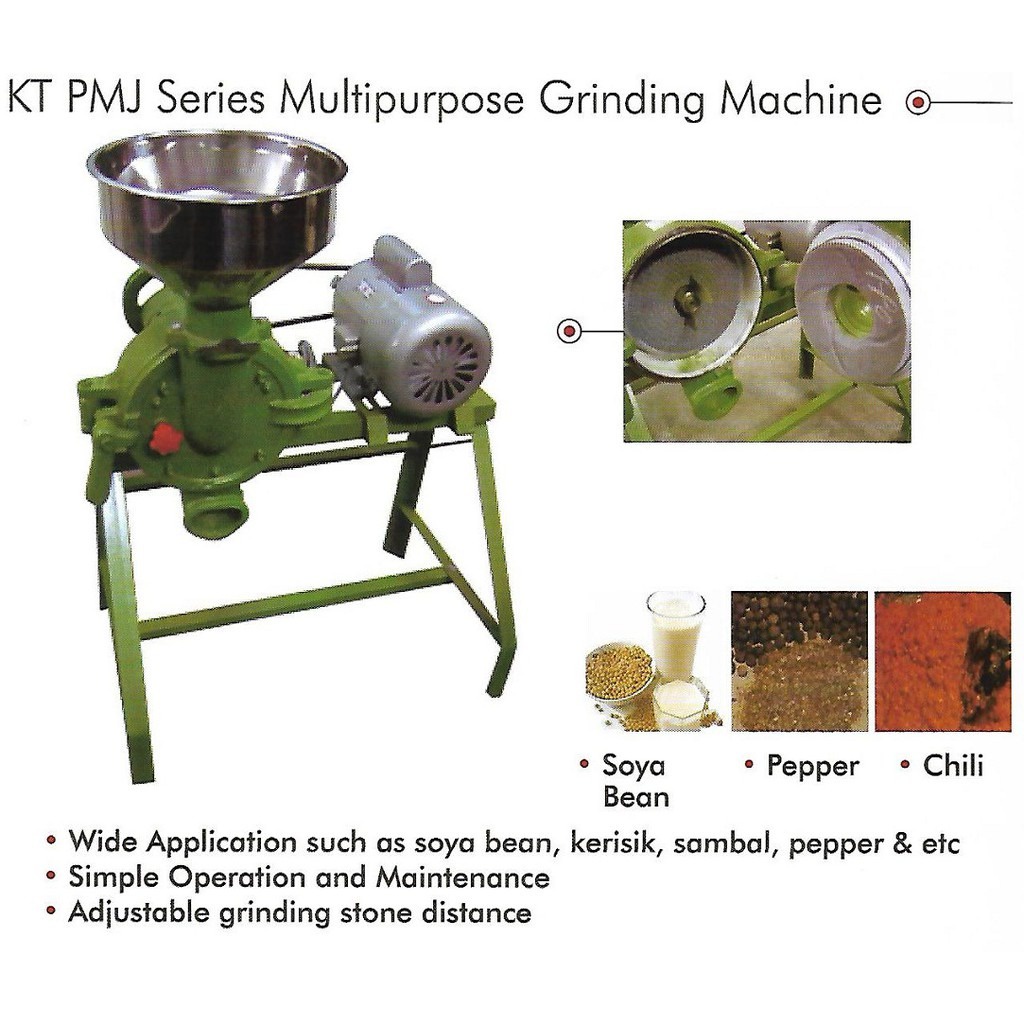 KETO PMJ-8 Buang Kulit Soya Tempe Chili Rice Nuts Soybean 8" Stone ...