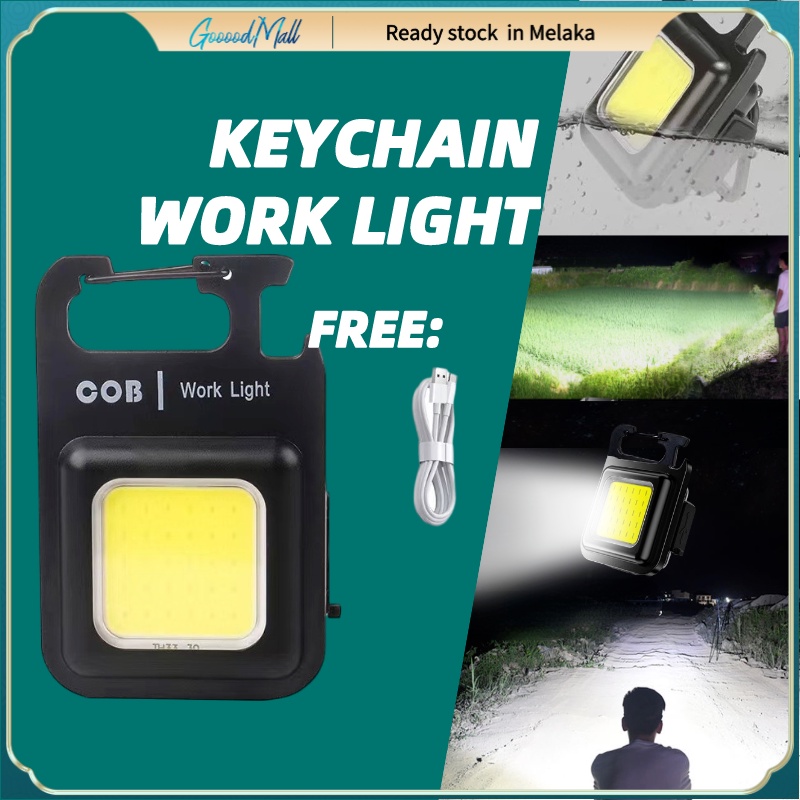 LED Key Flashlight Lampu Suluh Mini COB LED Work Light Working Hibon ...
