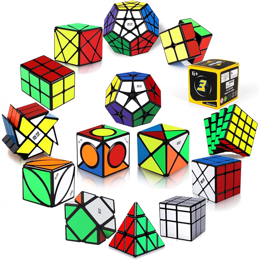 Qiyi Speed Cube 2x2x2 3x3x3 4x4x4 2x2x3 X-Cube Six-Spot Cube Skew Axis ...
