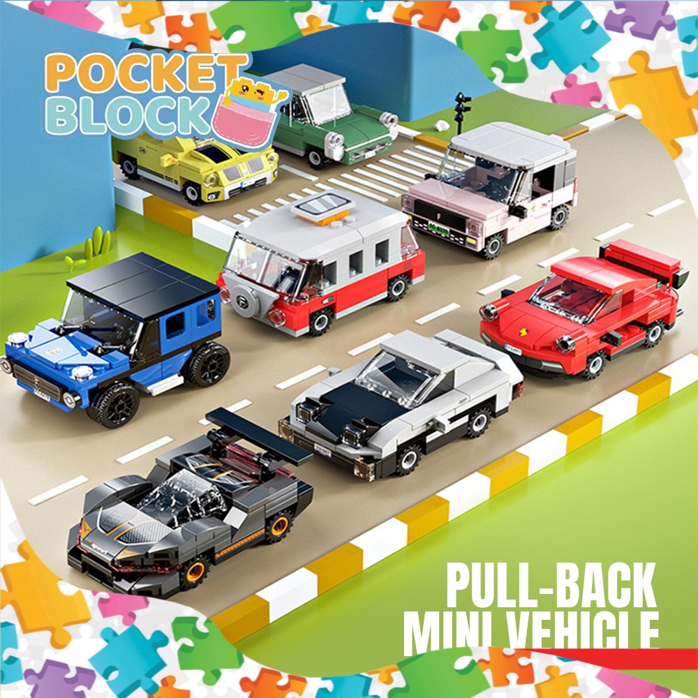 Pocket Mini Forange Block 12in1 FC8279 Mini Car Pull Back Car Mini ...