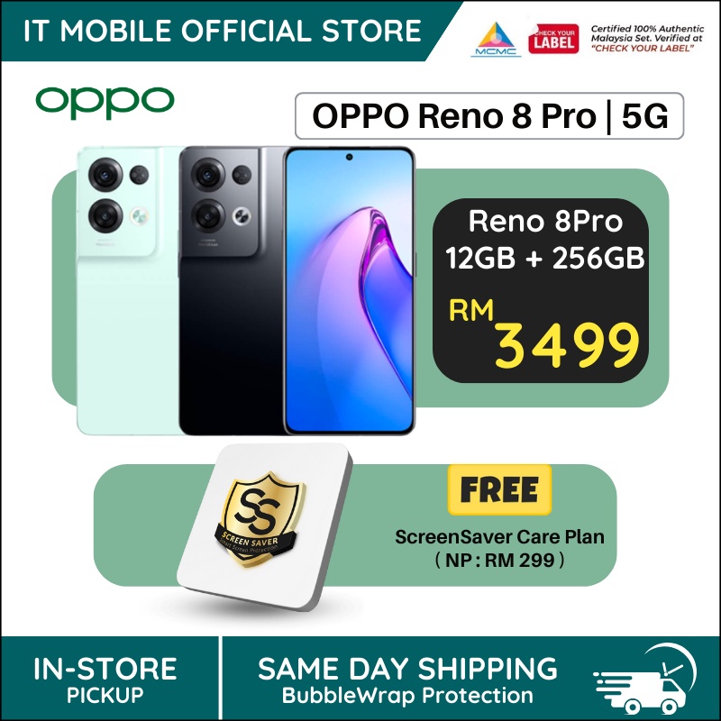 OPPO Reno8 Pro 5G Smartphone | 12GB + 256GB | 80W SUPERVOOC Flash Charge | MariSilicon X Imaging ...