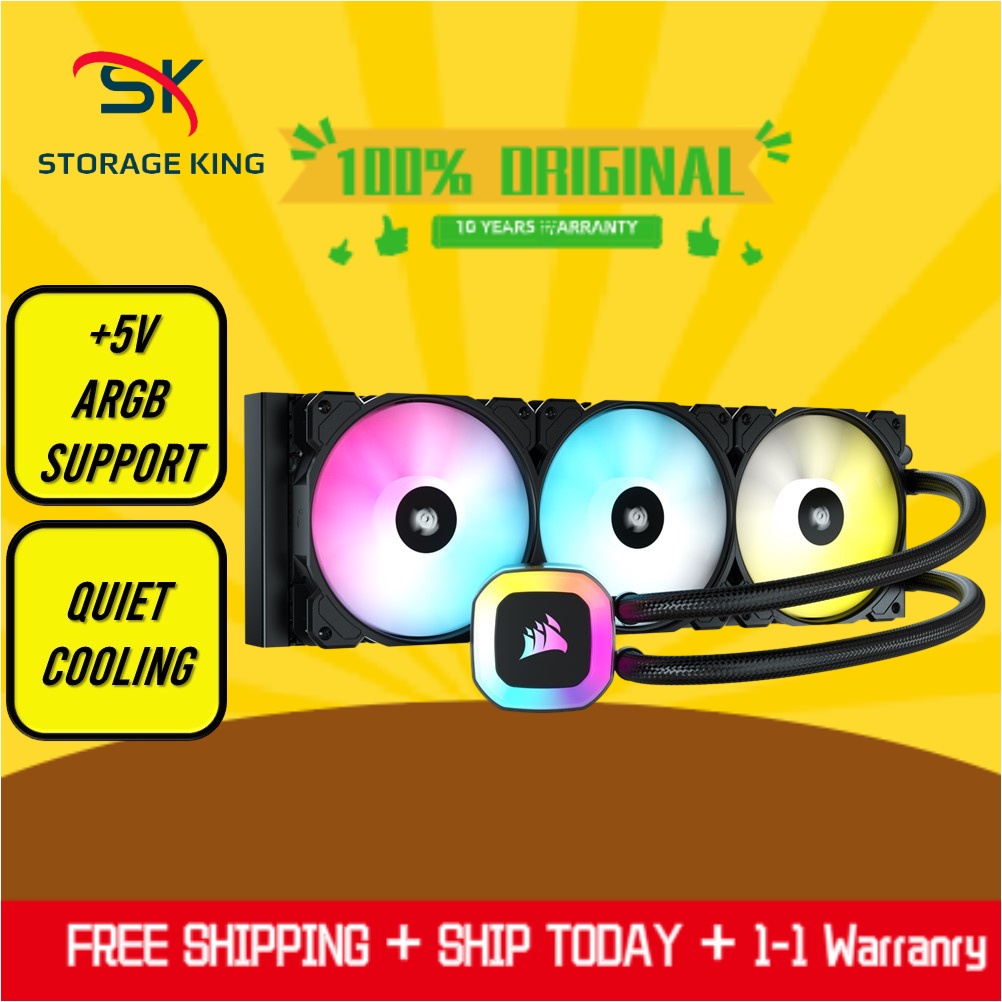 Corsair H55 / H100 / H150 RGB High Performance AIO ARGB Liquid CPU ...