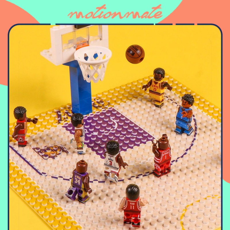 Compatible with LEGO NBA Lakers basketball court brick figure toys ...