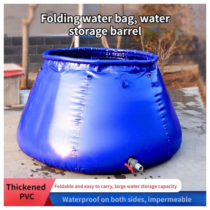 Foldable water bag, water storage bucket, bucket, outdoor rainwater ...