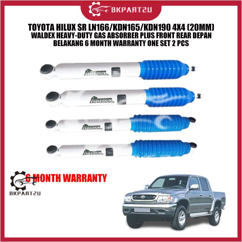 TOYOTA HILUX SR LN166/KDN165/KDN190 4X4 (20MM)WALDEX HEAVY-DUTY GAS ...
