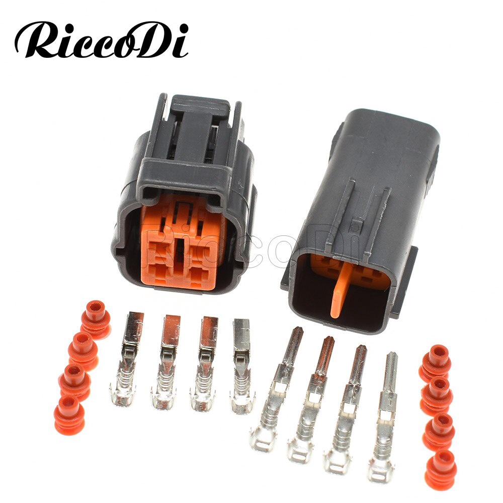 10 Set 4 Pin Ways Male Female Oxygen O2 Sensor Plug Socket For Cars ...