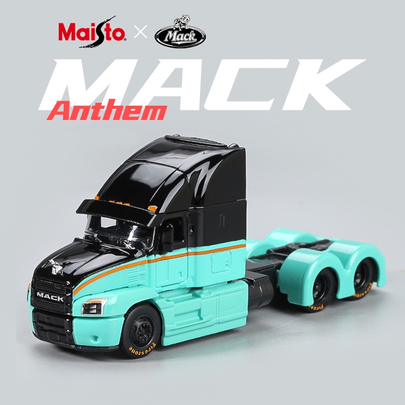 1:64 MACK Anthem Alloy Truck Trailer Head Car Model Diecasts Metal ...