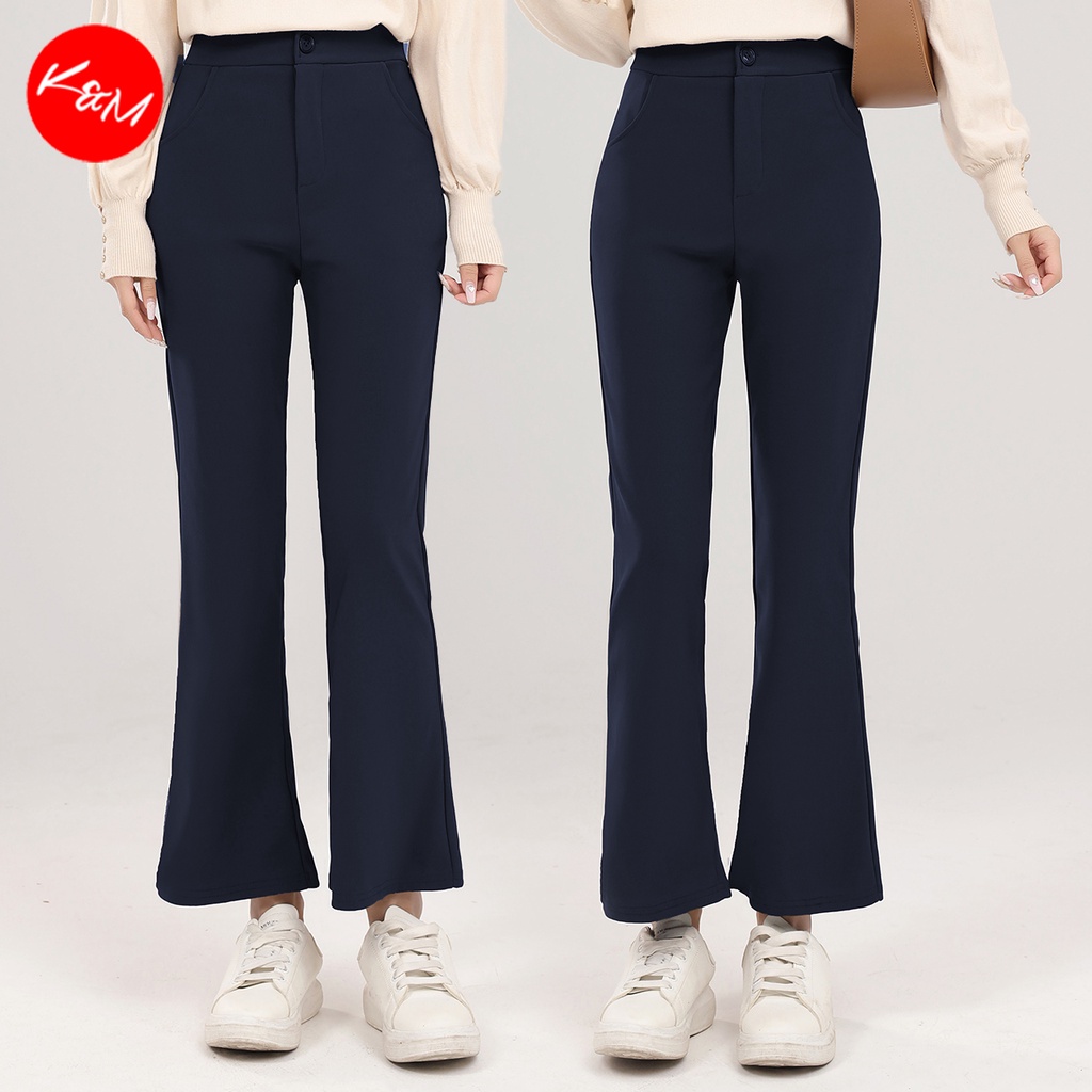 KM Elastic Bootcut Women Pants Seluar Bootcut Perempuan [P4744 ...